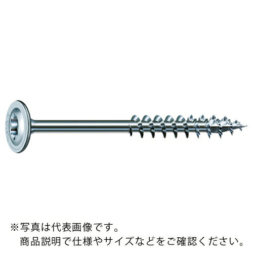 特長：WIROX［［R上］］はSPAX独自のコーティングで、優れた耐食性を発揮します。下穴の必要はありません。電気ドリルにて打ち込めばねじ表面の傷を抑え、サビの発生を軽減します。用途：堅木・垂木・ウッドデッキ用。仕様：ねじ部長さ(mm)：8...