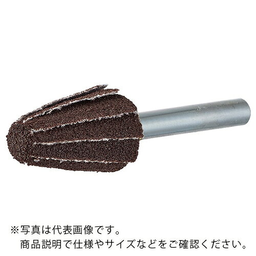 特長：研磨布が管の内径にぴったり沿うよう、余裕を持たせて重ねて巻き込みました。遠心力の働きが、研磨布を広げ、管内側を余すところ無くきっちり磨きます。円錐型をしているので、回転させたまま管へ挿入できます。用途：管開口部の丸め。サビ落とし。管の...