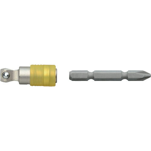 特長：ソケットが差し込める変換アダプター軸に電動ドライバービット使用でき、折れても交換できるストレートと首振り（傾き15°）の使い分けができる用途：お手持ちの手動用ソケットを電動ドライバーで使いたいときに際のボルト、ナット回しに仕様：差込角...