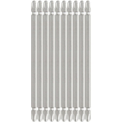 特長：錆に強い無電解ニッケルメッキ仕上げです。耐久性抜群です。用途：電動ドライバーに装着して、プラスネジ回しに。仕様：刃先：［［＋］］3全長(mm)：150シャンク径(mm)：H6.35先端マグネット：ありマグネット付両頭ビット材質／仕上：...