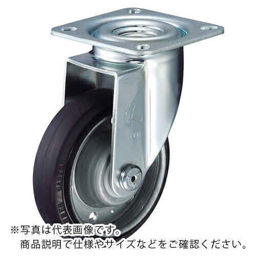 特長：新車輪採用による420Sタイプの軽量キャスターです。用途：オールマイティーな中・重量用キャスターです。仕様：許容荷重(daN)：160許容荷重(kgf)：163.2車輪径D(mm)：150車輪幅(mm)：40取付高H(mm)：190取...