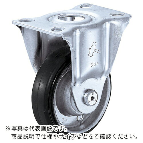 特長：新車輪採用による420Sタイプの軽量キャスターです。用途：オールマイティーな中・重量用キャスターです。仕様：許容荷重(daN)：160許容荷重(kgf)：163.2車輪径D(mm)：150車輪幅(mm)：40取付高H(mm)：190取...