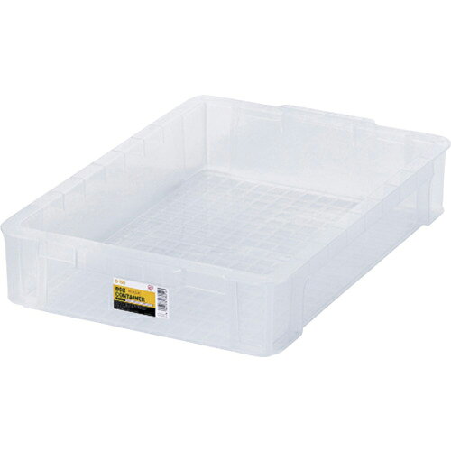 特長：収納用品として暮らしのさまざまな場面で多目的に活用できるBOXコンテナです。用途：収納に。仕様：容量(L)：12.8色：クリア外形寸法(mm)間口：513外形寸法(mm)奥行：372外形寸法(mm)高さ：100有効内寸(mm)間口：4...