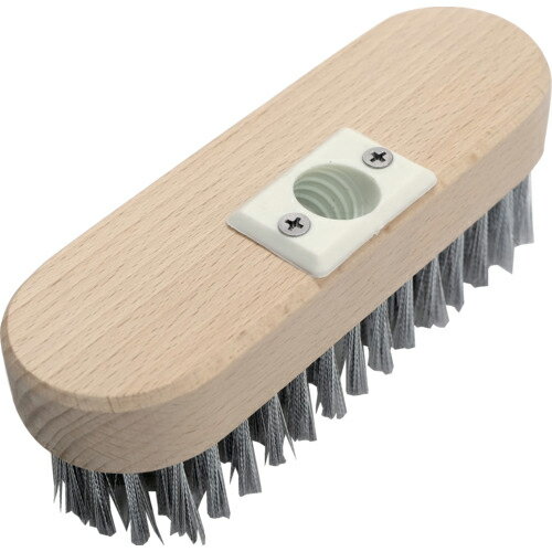 特長：別売の継ぎ柄【11631】などをつけることができます。床面などのサビ落としなどに使用します。用途：下地調整に。仕様：毛材：鋼線行数(行)：6線径(mm)：0.3植付(mm)：163毛丈(mm)：40全長(mm)：190幅(mm)：60...