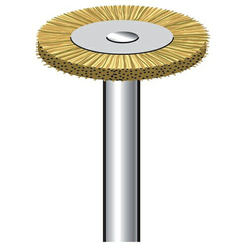 特長：金属の表面処理加工に最適な高品質のワイヤーブラシです。用途：バリ取り、スケール落とし、剥離作業、錆落とし、研磨加工等に。溝、スリット、ボトム等の狭所の加工に適し、均一な仕上げが得られます。仕様：毛材：真鍮外径(mm)：15幅(mm)：...