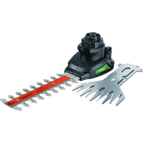 特長：芝生、生垣の2つの剪定が可能です。用途：園芸作業に仕様：庭木バリカンブレード最大切断能力(mm)：8庭木バリカンブレード幅(mm)：100庭木バリカンブレード長さ(mm)：150EVO芝生・庭木バリカンヘッドです。セット内容／付属品：...