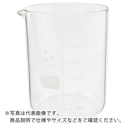 特長：化学的に安定で耐食性に優れています。熱膨張係数が低く、熱や温度の衝撃に対し優れた特性を持っています。仕様：熱膨張係数：33×10-#7#/℃(20〜300℃)厚手ビーカー211316805材質／仕上：DURANR(硼珪酸ガラス3.3)...