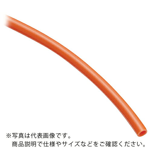 特長：柔軟性に優れ、小さな曲半径を必要とするコンパクト配管に適しています。カットの際に便利なマークを500mm間隔で表示しています。用途：材質：PU（ポリウレタン）使用温度範囲：-15〜＋60℃　最高使用圧力：0.8MPa（at20℃・65...
