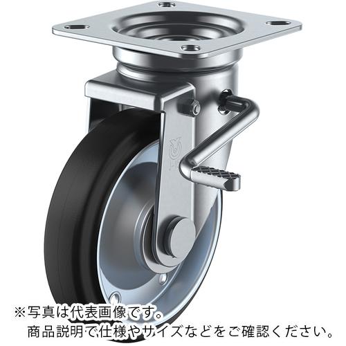 特長：標準的な大型キャスターで、重量物の運搬に数多く使用されています。走行時の衝撃を緩和します。用途：台車、ワゴンに最適です。仕様：許容荷重(daN)：120許容荷重(kgf)：122.4車輪径D(mm)：100車輪幅(mm)：32取付高H...