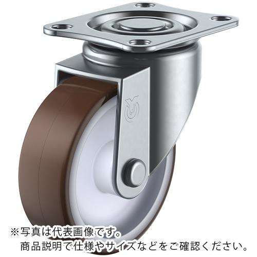 特長：走行性、耐荷重性を備えた標準的な小型キャスターです。用途：台車や家具、什器に。仕様：許容荷重(daN)：60許容荷重(kgf)：61.2車輪径D(mm)：65車輪幅(mm)：25取付高H(mm)：85取付座A(mm)：70取付座B(m...