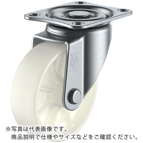 特長：走行性、耐荷重性を備えた小型キャスターです。用途：台車や家具、什器に。仕様：許容荷重(daN)：60許容荷重(kgf)：61.2車輪径D(mm)：50車輪幅(mm)：28取付高H(mm)：70取付座A(mm)：70取付座B(mm)：5...