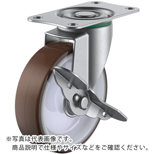 特長：耐水性、耐食性に優れたオールステンレス製金具を使用した標準的な小型キャスターです。食品、薬品などを扱う水回りやサビを嫌う場所に最適です。用途：オールステンレス製食品台車、薬品台車、ワゴン。仕様：許容荷重(daN)：38許容荷重(kgf...