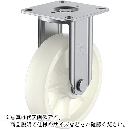 特長：耐水性・耐食性に優れたオールステンレス製金具を使用した標準的な中型キャスターです。食品、薬品などを扱う水回りやサビを嫌う場所に最適です。用途：オールステンレス製食品台車、薬品台車、ワゴン。仕様：許容荷重(daN)：150許容荷重(kg...