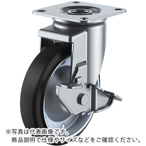 特長：取付ピッチが自在、自在ストッパー付、固定式共に同一です。カゴ車標準仕様のキャスターです。用途：台車、ワゴンに最適です。仕様：許容荷重(daN)：160許容荷重(kgf)：163.2車輪径D(mm)：130車輪幅(mm)：40取付高H(...