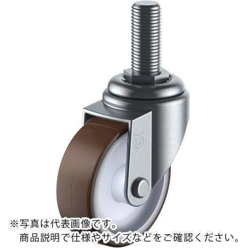 特長：走行性、耐荷重を備えた標準的な小型キャスターです。厨房機器やワゴンなどで広く使用されています。用途：台車や家具、什器に。仕様：許容荷重(daN)：70許容荷重(kgf)：71.4車輪径D(mm)：75車輪幅(mm)：26取付高H(mm...