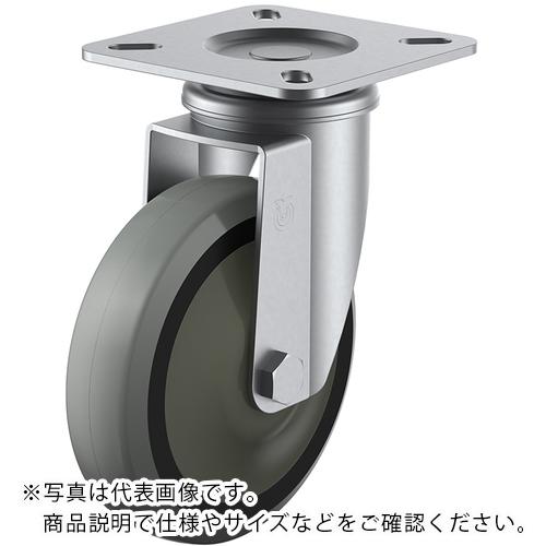 特長：耐水性・耐食性に優れたオールステンレス製金具を使用した標準的な大型キャスターです。食品、薬品などを扱う水回りやサビを嫌う場所に最適です。用途：オールステンレス製食品台車、薬品台車、ワゴン。仕様：許容荷重(daN)：100許容荷重(kg...