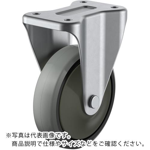 特長：耐水性・耐食性に優れたオールステンレス製金具を使用した標準的な大型キャスターです。食品、薬品などを扱う水回りやサビを嫌う場所に最適です。用途：オールステンレス製食品台車、薬品台車、ワゴン。仕様：許容荷重(daN)：180許容荷重(kg...