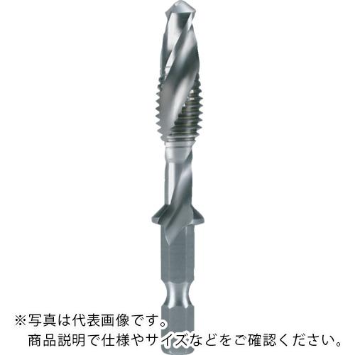 特長：鉄板などの下穴開け作業とネジ切り作業、バリ取り作業をドリルを交換せずに行うことができます。六角軸シャンク仕様で、コードレスドライバーに装着可能です。用途：穴あけ、ネジ山の形成・修正に。被削材:鉄、アルミ、銅。仕様：精度:6H呼び寸法:...