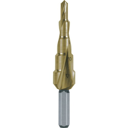 特長：チタンコーティングにより耐熱性が高く、多様なワーク材質に対応可能です。ノンコーティング品と比較して約3〜4倍長寿命です。CBN研磨とスパイラルフルートによりビビりを最小限に抑えて高い切削性能を発揮します。スパイラルフルートにより長い切...