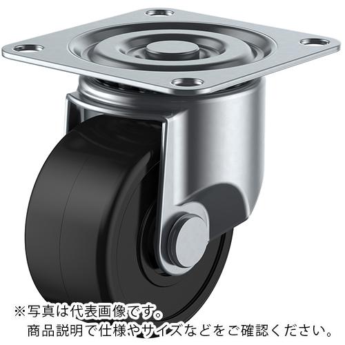 特長：取付高さを限りなく低く抑えた重荷重用キャスターです。高い荷重をかけた状態でも軽い旋回を維持します。長期間の重荷重による車輪の変形を防げます。用途：取付高さを限りなく低く抑えた重荷重用キャスターで機器の設置などに仕様：許容荷重(daN)...
