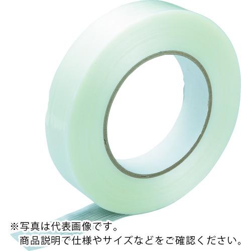 特長：引張強度に優れた、汎用タイプのフィラメントテープです。用途：鋼材・管材・木材、重量物の結束、トランスコイルなどの仮止めに。パレット荷物の積荷固定やダンボールの封かんに。仕様：色：ホワイト幅(mm)：25長さ(m)：50厚さ(mm)：0...