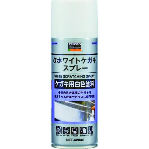 特長：切削加工時の精密ケガキ用白色塗料スプレーです。αアオニスクリーナー等で簡単に除去できます。用途：黒色系の金属表面のケガキ。仕様：色:白容量(ml):420使用温度範囲(°C):15~50以下塗布後の状態:塗料原液量(ml):210タイ...