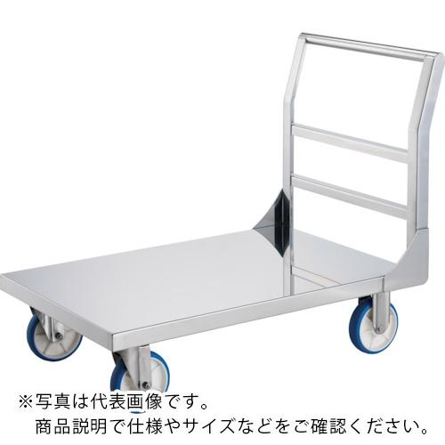 特長：耐寒性に優れた台車です。本体およびキャスター金具まで全てSUS304製ですので、さびにくく、クリーンルームでもご使用になれます。キャスター以外は溶接一体構造ですので、堅牢です。-40℃までの耐寒グリス入りSUS金具のウレタンキャスター...