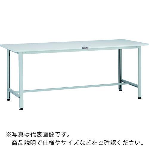 特長：商品の仕分けや検品に最適です。表面は滑らかで、ソフトな光沢があり清潔感を保持し、耐水性・防汚性にも優れています。仕様：天板材質：ポリ化粧間口(mm)：1800奥行(mm)：600高さ(mm)：740脚部カラー：ホワイトアジャスターねじ...