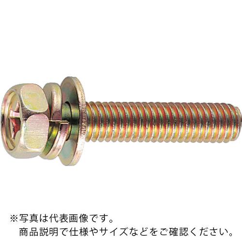 特長：ワッシャー、スプリングワッシャーをセットする手間が省けます。仕様：寸法(mm)d：M6寸法(mm)L：12ねじピッチ(mm)：1ばね座金外径(mm)：11.5ばね座金厚さ(mm)：1.5平座金外径(mm)：13強度区分：4.8ねじ部長...