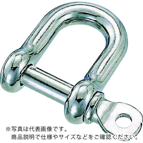 特長：ねじ込みタイプのスタンダードなシャックルです。用途：連結金具として使用します。仕様：使用荷重(kN)：31.36ねじ径：M36B(mm)：64L(mm)：128D1(mm)：35D2(mm)：32d(mm)：72材質／仕上：ステンレス...