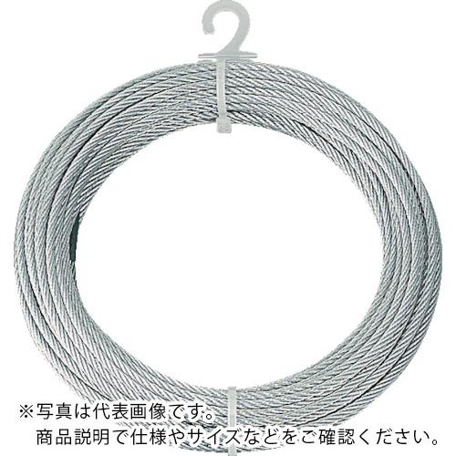 特長：ワイヤロープの中で、耐食性を要求される場合に使われる一般的なワイヤロープです。仕様：ロープ径(mm)：9長さ(m)：30使用荷重(kg)：610亜鉛メッキ付ワイヤロープの構造：3mm 6×7、4mm 6×7、6mm 6×19、9mm ...