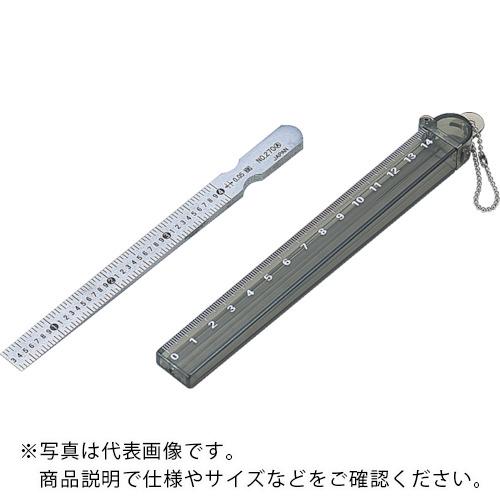 特長：厚さのテーパーを利用してすき間測定を行うゲージです。携帯に便利なプラスチックケース入です。用途：溝・すき間などの測定に。仕様：長さ(mm)：158測定範囲(mm)：0.4〜6.0(0.05目盛)器差(mm)：±0.04器差：±0.04...