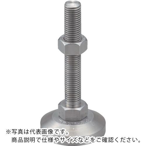 特長：台座部は冷間圧造製で強度があり、高荷重に耐えます。用途：工作機械、自動販売機、コンベヤ、作業台、コンピューターラック、制御盤、理化学機械。仕様：許容荷重(kgf)：4500ねじ寸法：M20×2.50ねじ長さ(mm)：150全高(mm)...