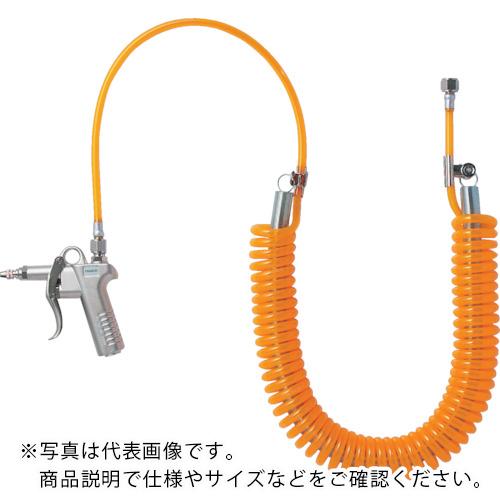 特長：ガンとホースがセットになって取り扱いが便利です。伸縮性が強く、作業性が優れています。高温多湿下での水分やカビによる侵食劣化が少ないです。先端流量調節機付ダスター採用。用途：工場、機械のダスト作業に。仕様：ノズル長(mm)：27ノズル口...