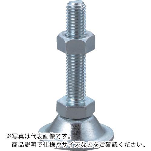 特長：最も一般的なアジャスターの軽荷重タイプです。用途：工作機械、自動販売機、コンベヤ、作業台、コンピューターラック、制御盤、理化学機械。仕様：許容荷重(kgf)：400ねじ寸法：M10×1.50ねじ長さ(mm)：50全高(mm)：67.5...