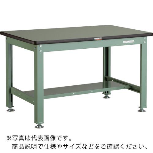 特長：脚部はグリーン色です。アジャスターとの交換により簡単にキャスター付にシステムアップが可能です。リノリューム張天板を使用し、適度な弾力性および防水性・耐油性・耐汚染性に優れています。主要部溶接構造のノックダウン式です。豊富なオプションに...