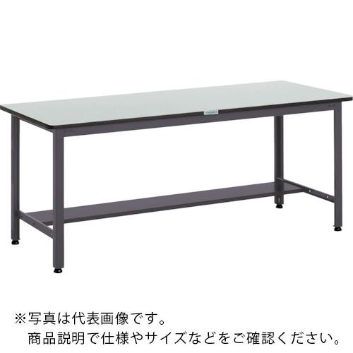 特長：脚部はダークグレー色です。アジャスターとの交換により簡単にキャスター付にシステムアップが可能です。主要部溶接構造のノックダウン式です。中量作業台のスタンダードタイプです。仕様：天板材質：リノリューム張間口(mm)：1500奥行(mm)...