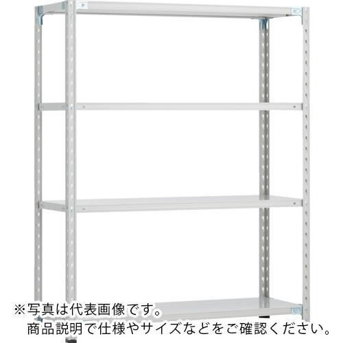 特長：組み立て簡単、今までボルト組みをしていた手間が大きく省けます。中棚は全て棚受けに棚板を置くだけの段替え簡単構造（中棚ボルト不要）です。頑丈なガセットプレート（天地揺れ止め金具）と支柱とのクサビ効果によって優れた剛性を発揮しています。仕...