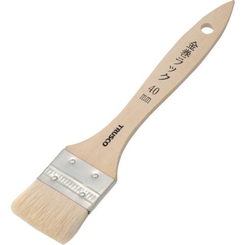 特長：細い部分の塗装用に適しています。用途：油性用、ニス用。仕様：刷毛幅(mm)：40毛丈(mm)：25玉厚(mm)：4全長(mm)：190材質／仕上：毛:山羊毛柄:木注意：提供不可：chemSHERPA、SDS、ミルシート　●代表画像につ...