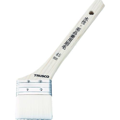 特長：先付け、オール化繊の刷毛です。先細仕上げのPBT繊維を使用しています。用途：薬品用、一般水性用。仕様：刷毛幅(mm)：45毛丈(mm)：35玉厚(mm)：8全長(mm)：230金巻材質／仕上：毛:ポリブチレンテレフタレート（PBT）柄...
