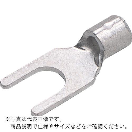 特長：接触面（舌部）の取り付け穴の一方が開いており、ねじを完全に外さなくても取り付けることができる裸圧着端子です。用途：軟鋼のより線、または単線の電線の接続に。仕様：電線抱合範囲 単線(mm)：0.57〜1.44電線抱合範囲 より線(［［M...