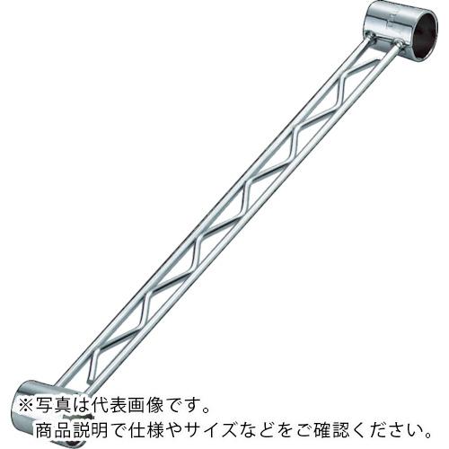 用途：側面のこぼれ止めや、振れの補強として。仕様：タイプ：サイド用長さ(mm)：450サイド用適合パイプ径：25.4mm材質／仕上：スチール表面処理:ニッケルクロム・クロムメッキ仕上げセット内容／付属品：ABS樹脂製スリーブ2組　●代表画像...