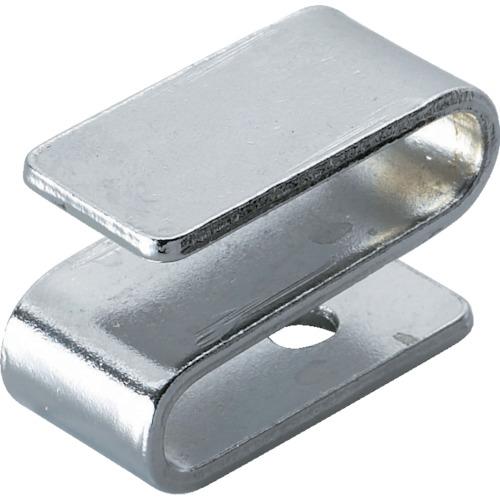 用途：棚板と棚板の連結用。仕様：品名：スチール製メッシュラック用連結金具間口(mm)：15奥行(mm)：21高さ(mm)：30色：シルバー外形寸法(mm)間口：15外寸奥行(mm)：21材質／仕上：スチール表面処理:ニッケルクロム・クロムメ...