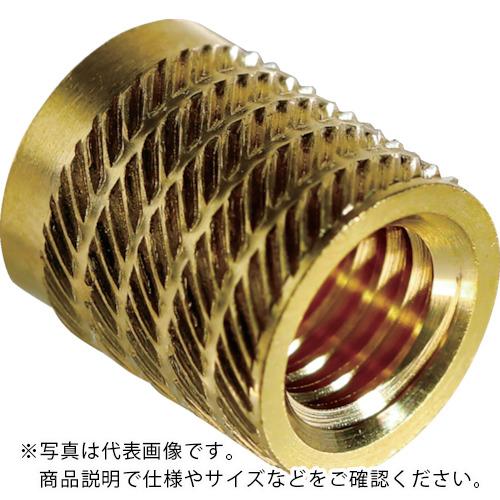 特長：容易に使用でき、保持力やコストなどあらゆる面でバランスに優れたインサートナットです。主にねじ山のない樹脂に圧入、もしくははんだごてなどで熱圧入をすることでねじ山を形成できます。熱圧入にて挿入することで樹脂の割れを防ぐことができます。用...