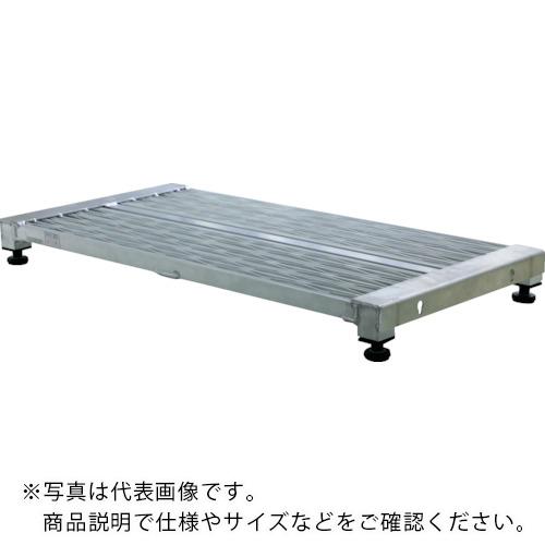 特長：天板グレーチングタイプのアルミステップです。短手方向に連結でき、水場などでの組み立て作業ラインに適します。ネオプレンゴム製アジャスターを使用していますので耐水・耐油性に優れています。用途：組み立て作業ラインの床面に。仕様：最大使用質量...