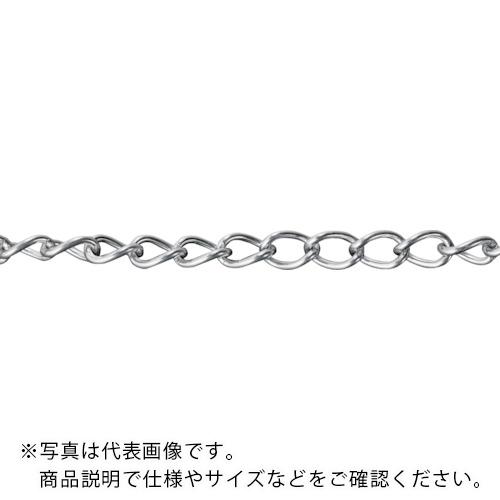 特長：チェーンのリンクを90°ひねったタイプです。サビに強いステンレス製です。用途：パーツとの併用で、転倒防止・連結部品として使用できます。連結部品・軽量物の吊り下げ用仕様：全長(m)：5線径d(mm)：1.6内長P(mm)：5.5内幅W(...