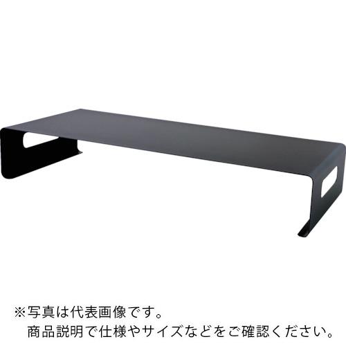 特長：シンプルでどんなデスクにも違和感なく使用できる机上タイプのラックです。仕様：品名：机上ラック　1000　黒間口(mm)：1000奥行(mm)：250高さ(mm)：100色：黒最大積載量(kg/台)：10スチール一体構造品両サイド持ち手...