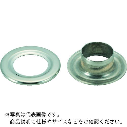 特長：サビにくく、強度に優れています(アルミ製・真鍮製より強度が優れています)。用途：シート、幌、テントの穴の補修、補強に。仕様：内径(mm):12使用可能厚さ(mm):3.5適合工具:51591円筒ケース入材質／仕上：ステンレス(SUS3...