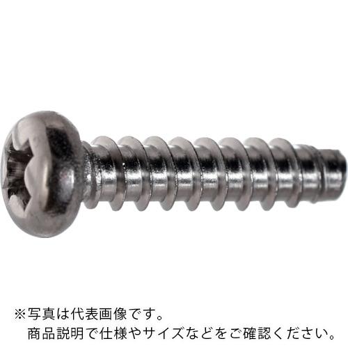 特長：1種よりもピッチが細かく、先端が少し絞っていて、1/4カットしています。カット部は相手材を削る刃の役割をします。主に薄鋼板（5mm以下）樹脂、非金属用です。ヘキサゴンパック入りです。仕様：寸法(mm)d：M3寸法(mm)L：6頭部径(...