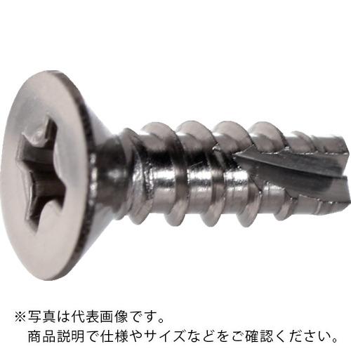 特長：1種よりもピッチが細かく、先端が少し絞っていて、1/4カットしています。カット部は相手材を削る刃の役割をします。主に薄鋼板（5mm以下）樹脂、非金属用です。ヘキサゴンパック入りです。仕様：寸法(mm)d：M3寸法(mm)L：10頭部径...